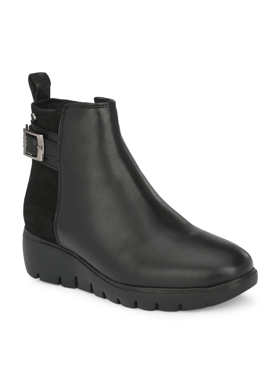 Emilia Ankle Boots with Backstrap – Delize