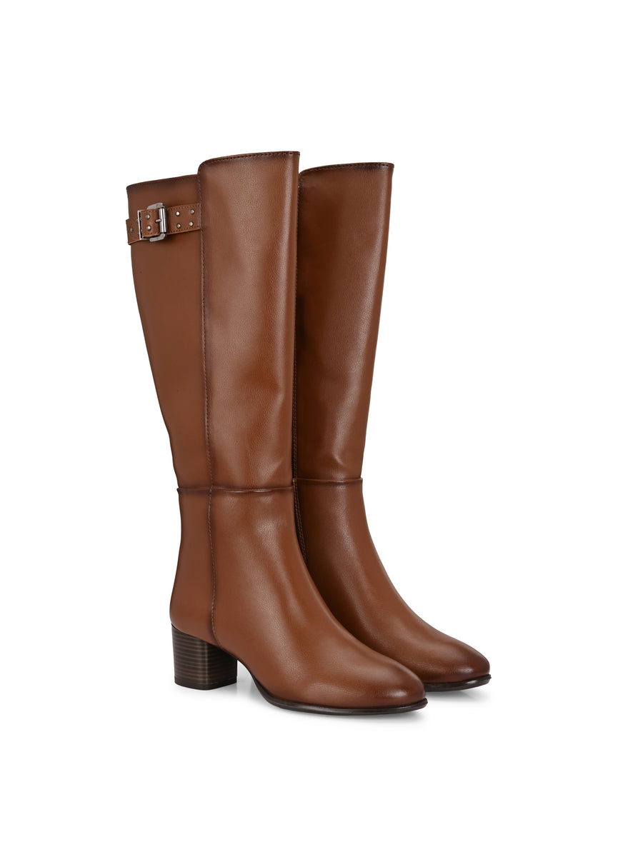 Helen Long Boots with buckle detail – Delize