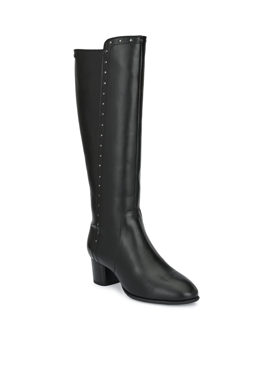 Helen Long Boot with Rivets – Delize